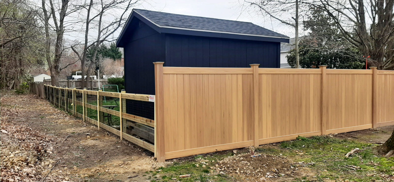 Makeover Monday: Cypress Vinyl Privacy Fence in West River, Maryland ...